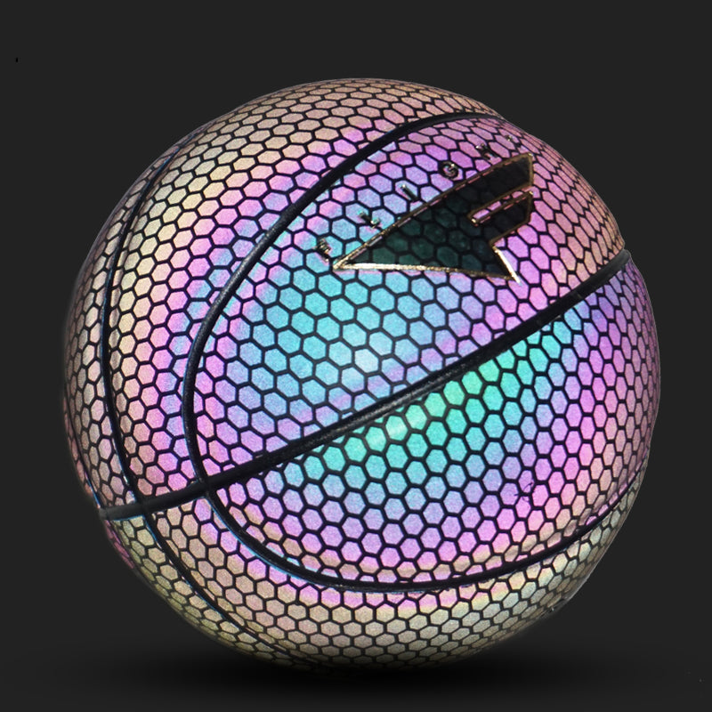 Holographic Glowing Reflective Basketball